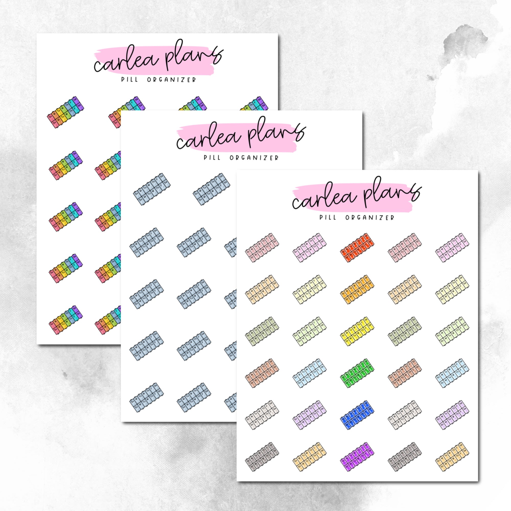 Pill Organizer Icons – CarleaPlans