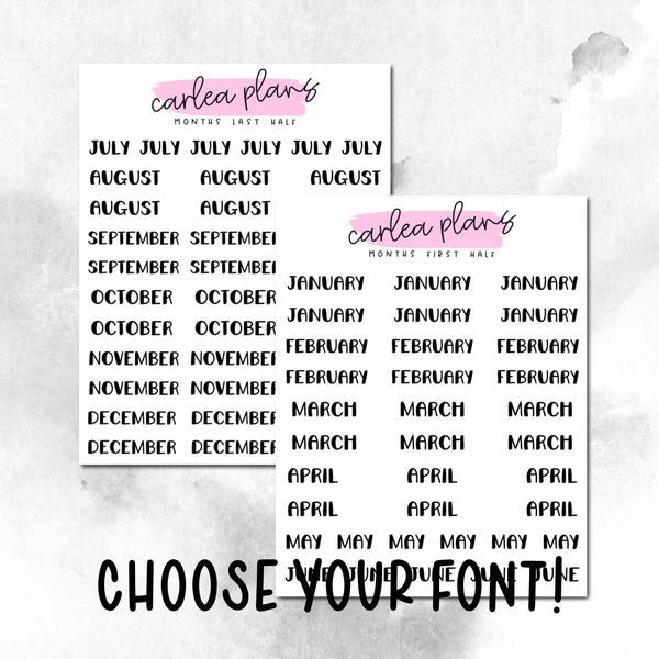 Month Scripts – CarleaPlans