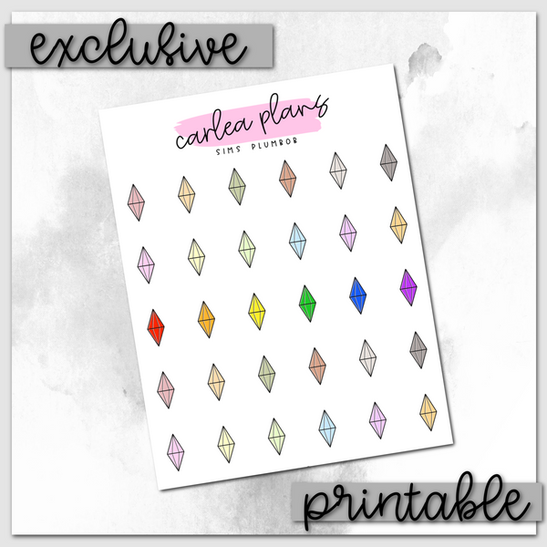 Plumbob Icons | Printable Icons – CarleaPlans