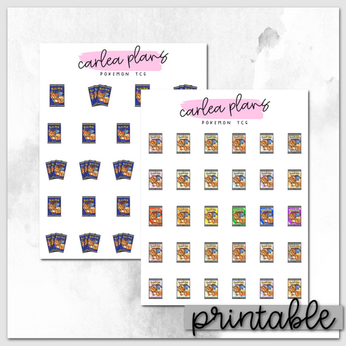 Pokemon TCG Icons | Printable Icons – CarleaPlans