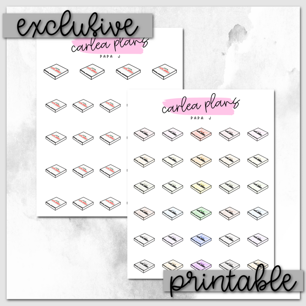 Papa Johns Pizza Icons | Printable Icons – CarleaPlans