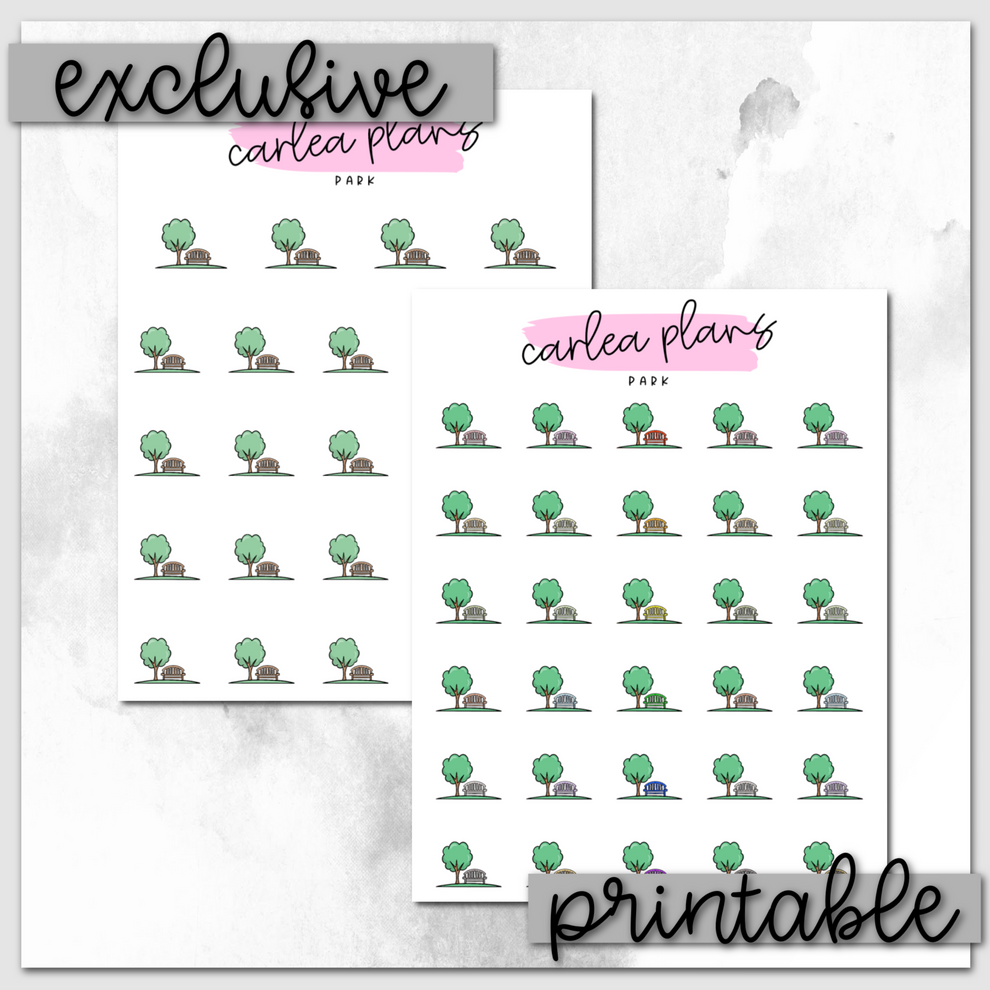Park Icons | Printable Icons – CarleaPlans