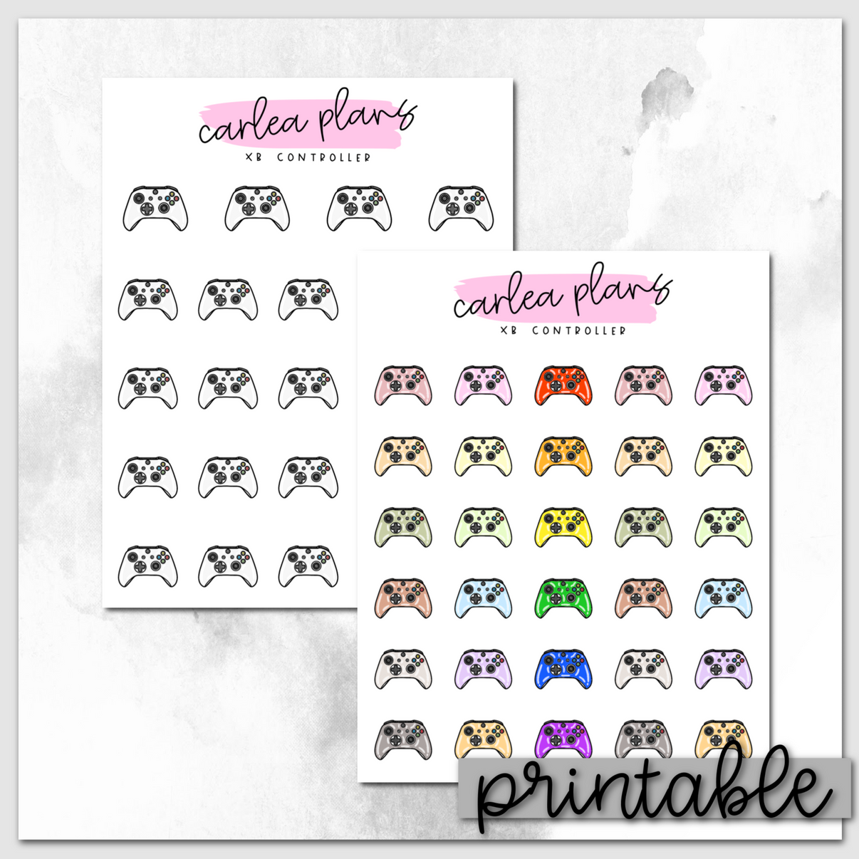 XB Controller Icons | Printable Icons – CarleaPlans