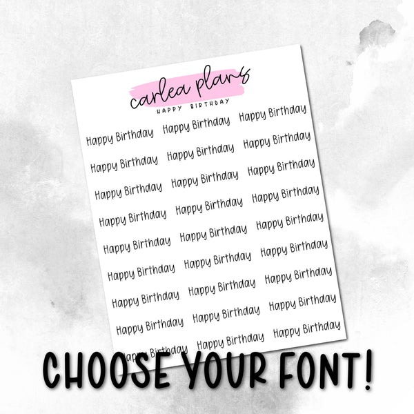 Happy Birthday Scripts – CarleaPlans